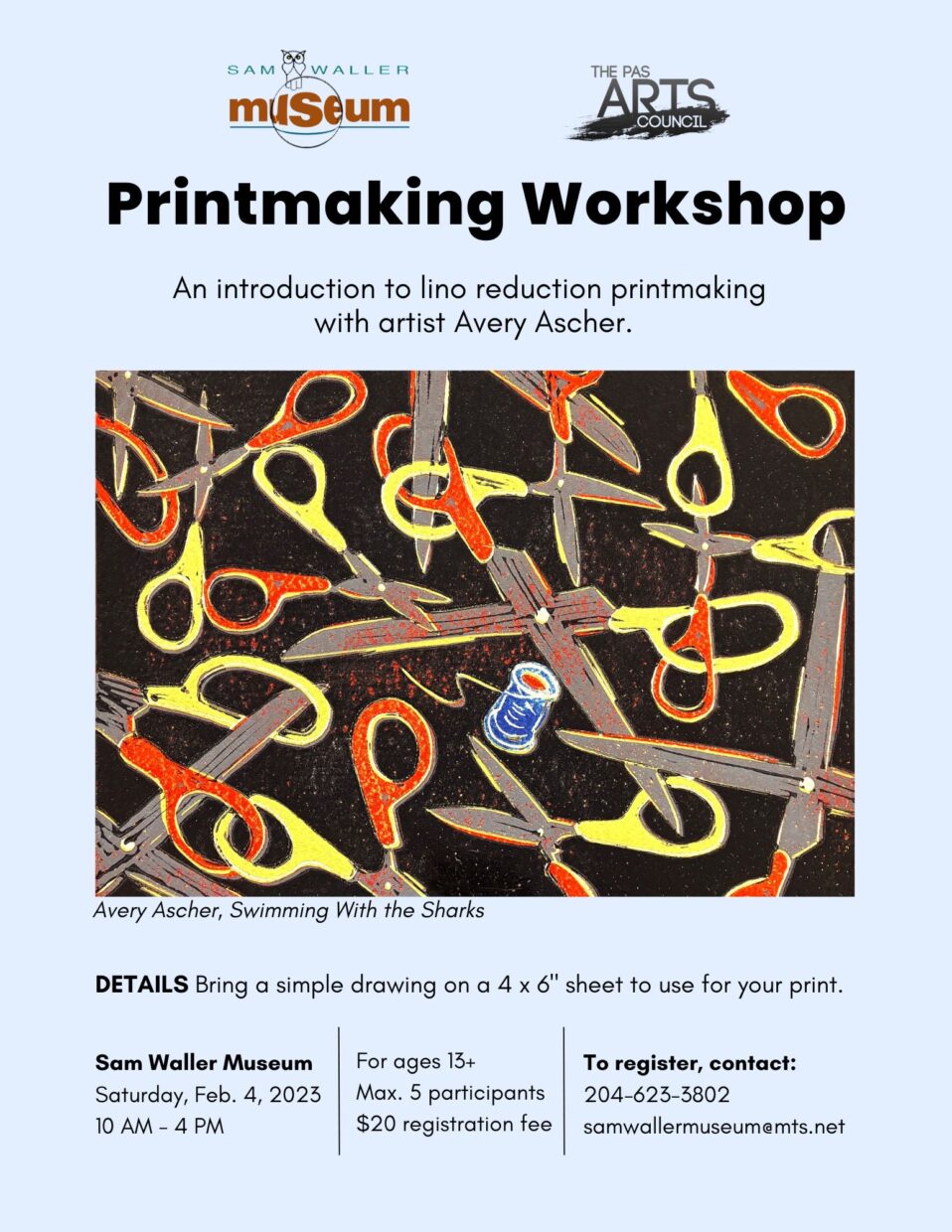 Printmaking Workshop – Sam Waller Museum